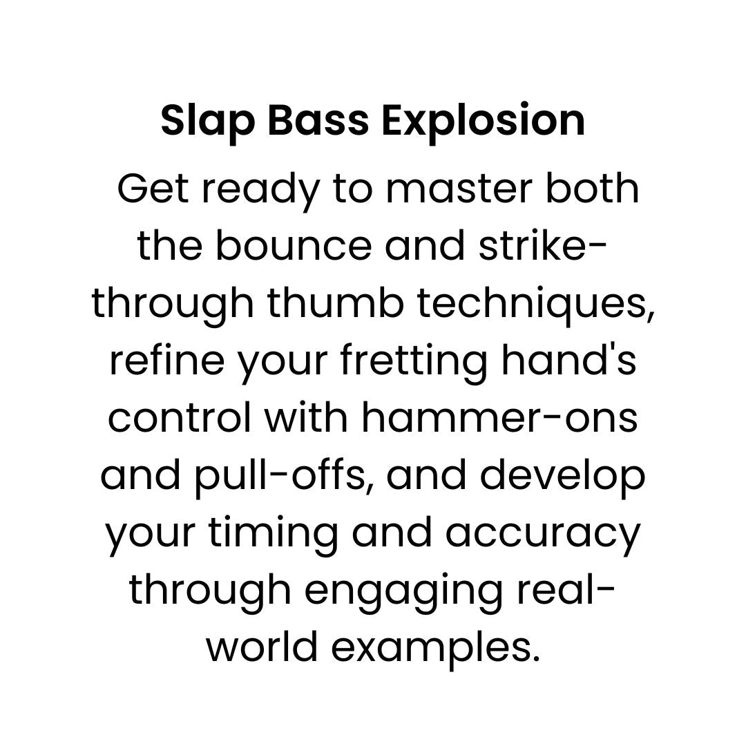 Slap Bass Explosion Course – eBassGuitar Store